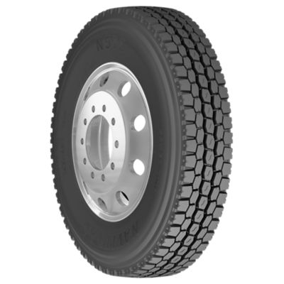 Open shoulder design for increased traction Steel-belted for tread ...